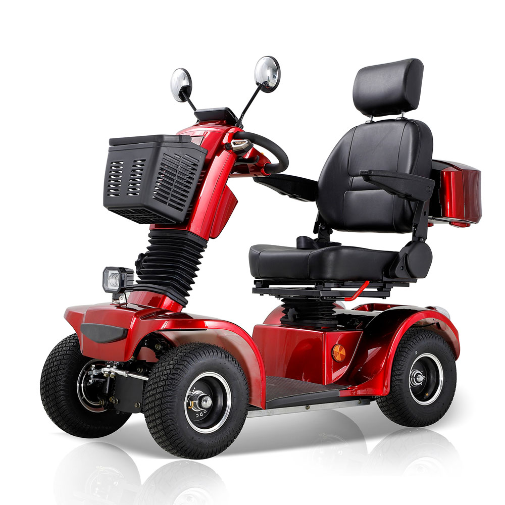 Zvgreen Bsh Red Electric 4 Wheel Mobility Scooter
